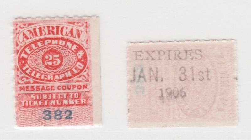 USA Telegraph Telephone phone stamp 9-12b-2d- one stamp only F&B view ...