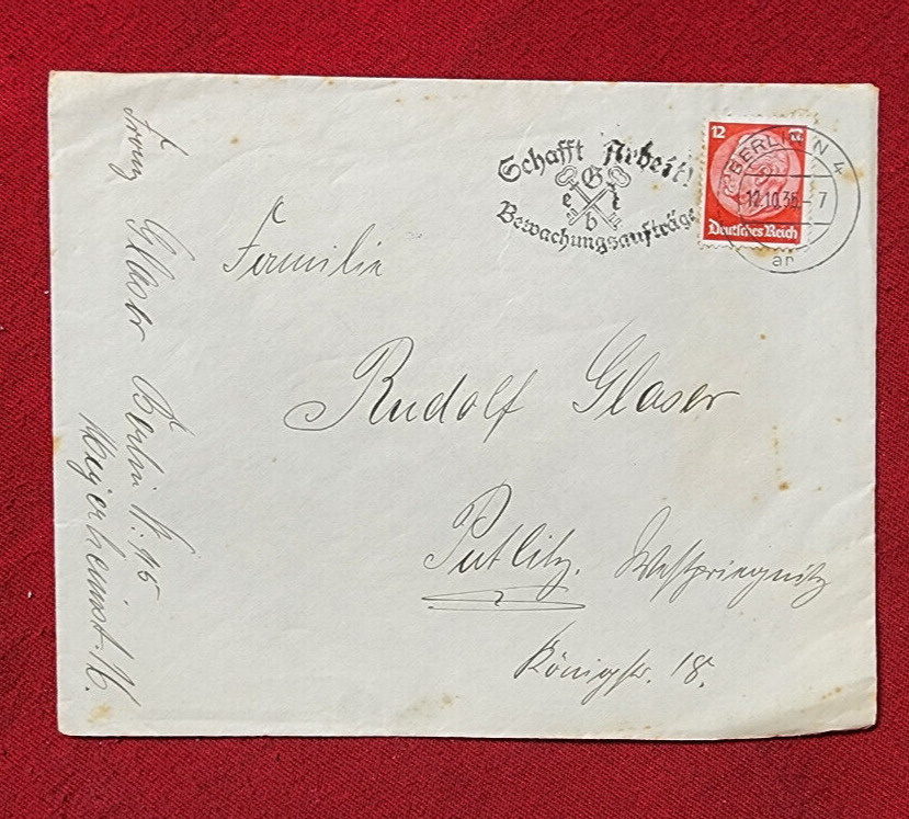 WW2 WWII Nazi Germany Third Reich Cover German Envelope w special ...