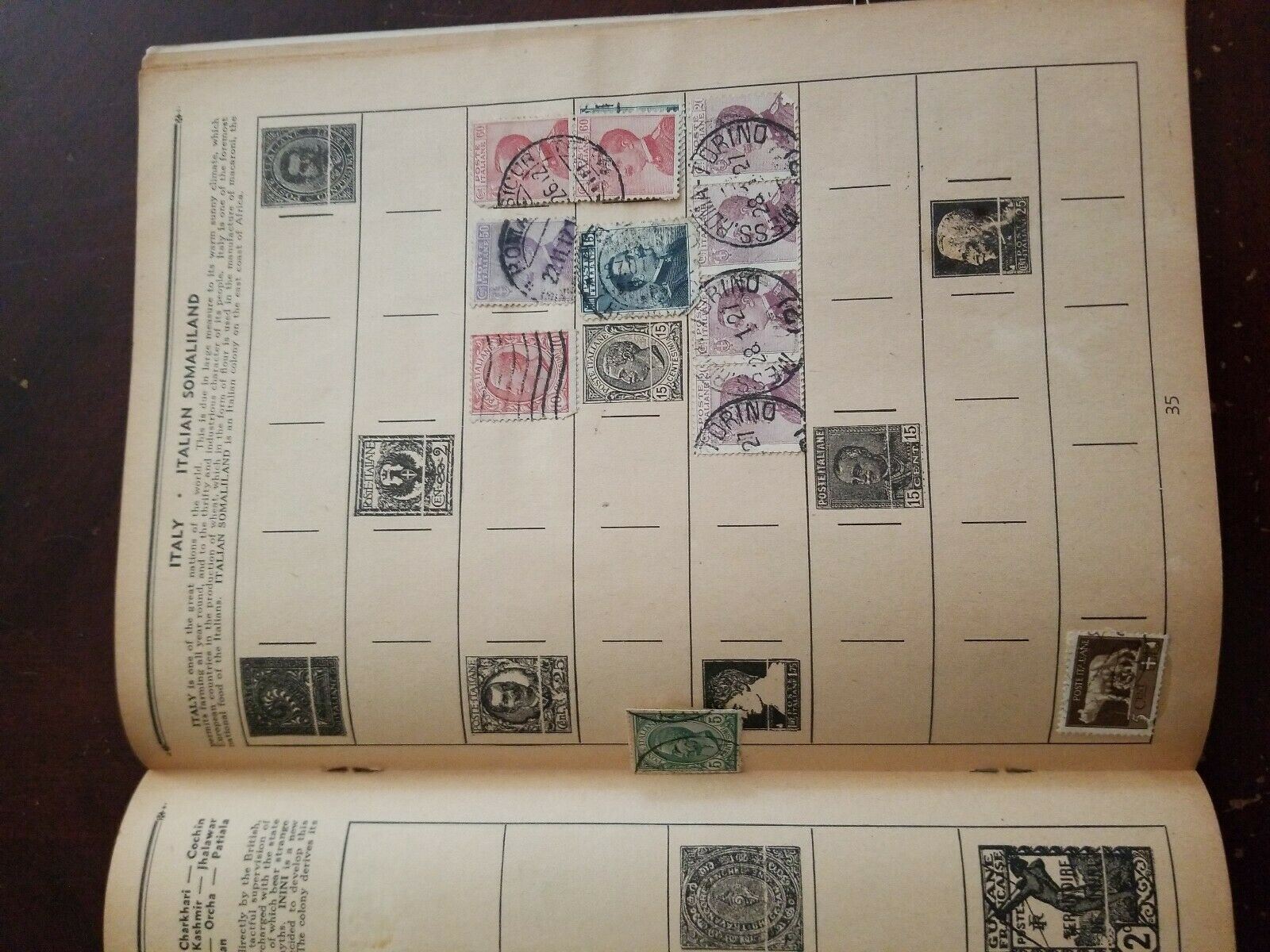 VINTAGE THE IVORY STAMP CLUB CAPTAIN TIM STAMP ALBUM 1934 w stamps ...