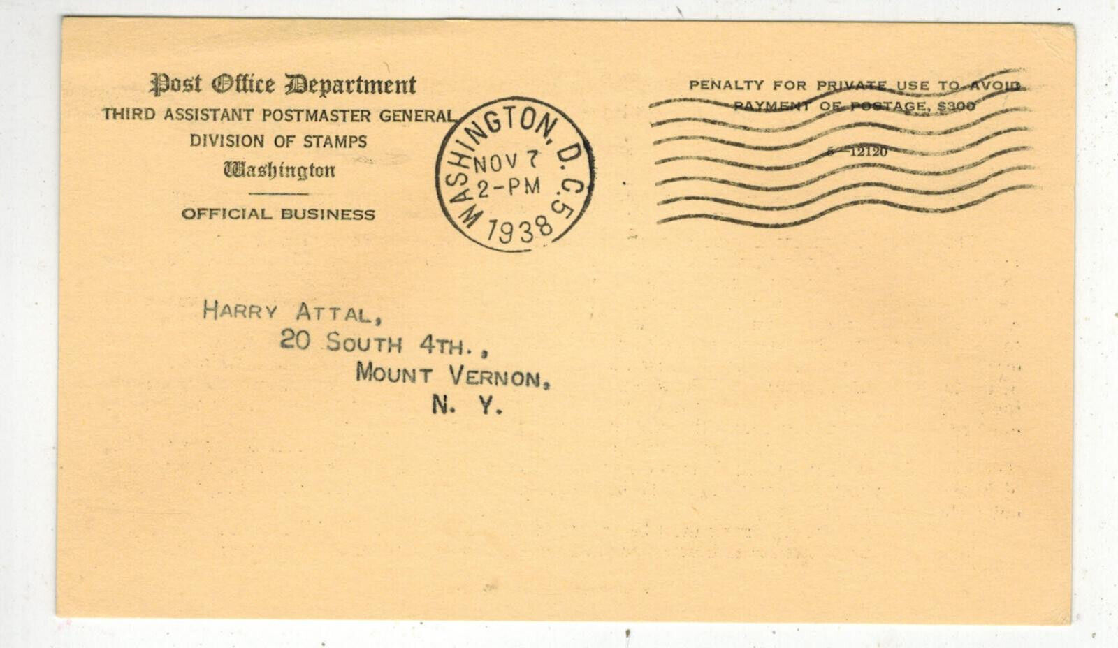 1938 Presidential Series FDC & Uspod Stamp Announcement Card 826 ...