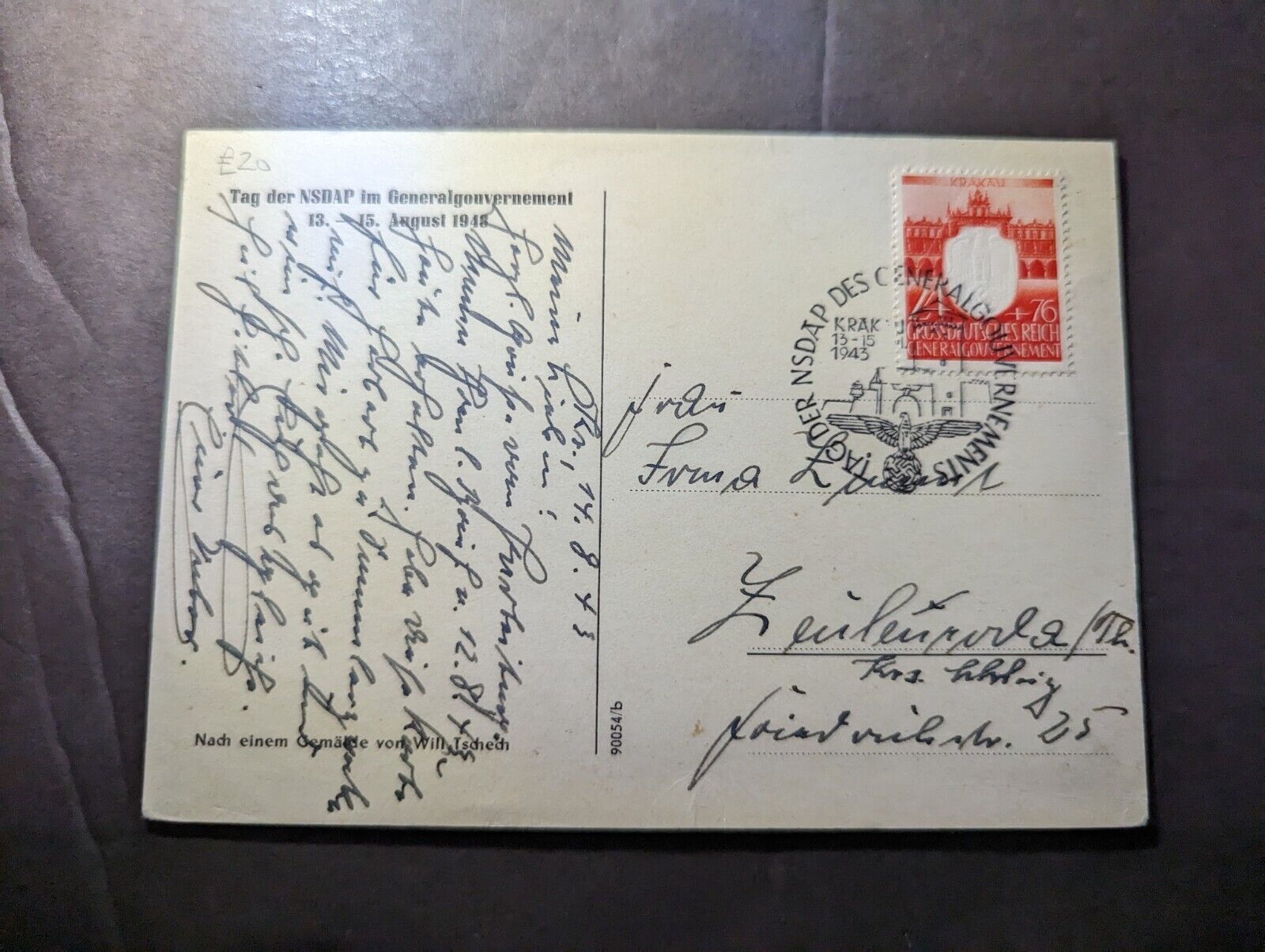 1943 Germany General Government Poland Postcard Cover Krakau | Europe ...