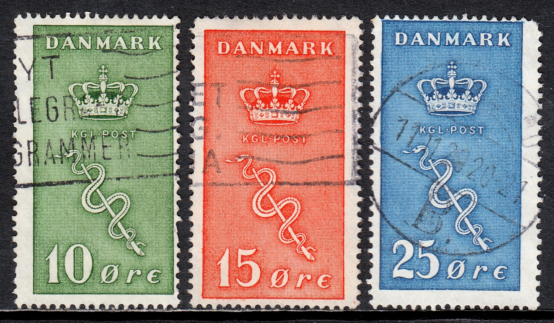 Denmark - Scott #B3-B5 - Used - See description - SCV $80 | Europe ...