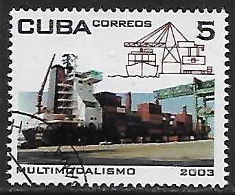 Cuba # 4305 - Transport / Container Ship - unused / CTO....{R12 ...