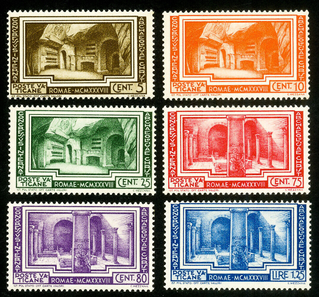 Vatican Stamps # 55-60 MNH VF Scott Value $200.00 | Europe - Vatican ...
