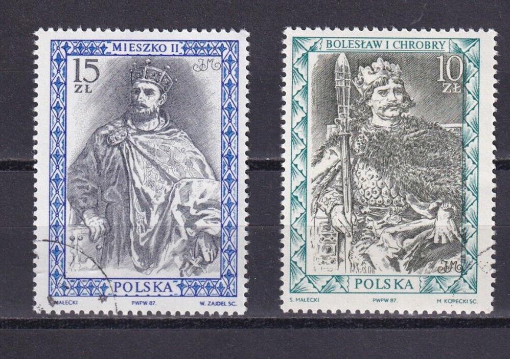 SA02 Poland 1987 Portraits of Polish Rulers used stamps | Europe ...