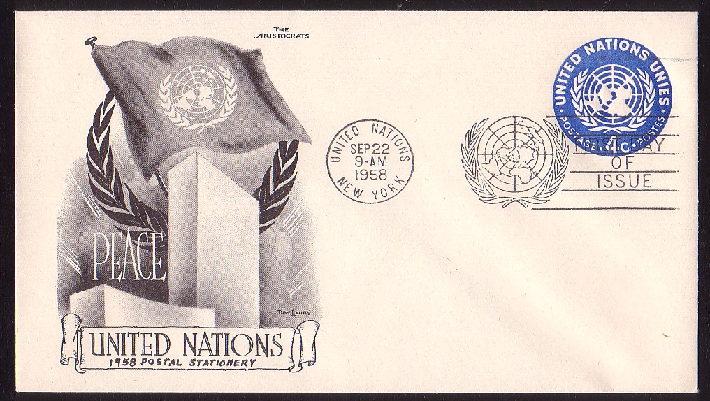 United Nations U2 Aristocrafts Entire FDC | Worldwide - United Nations ...