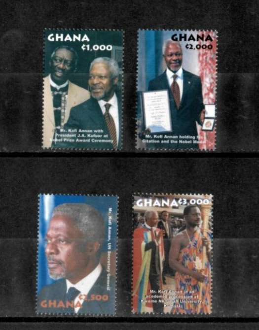 Ghana 2002 - Mr. Kofi Annan - Set of 4 Stamps - Scott #2356-9 - MNH ...