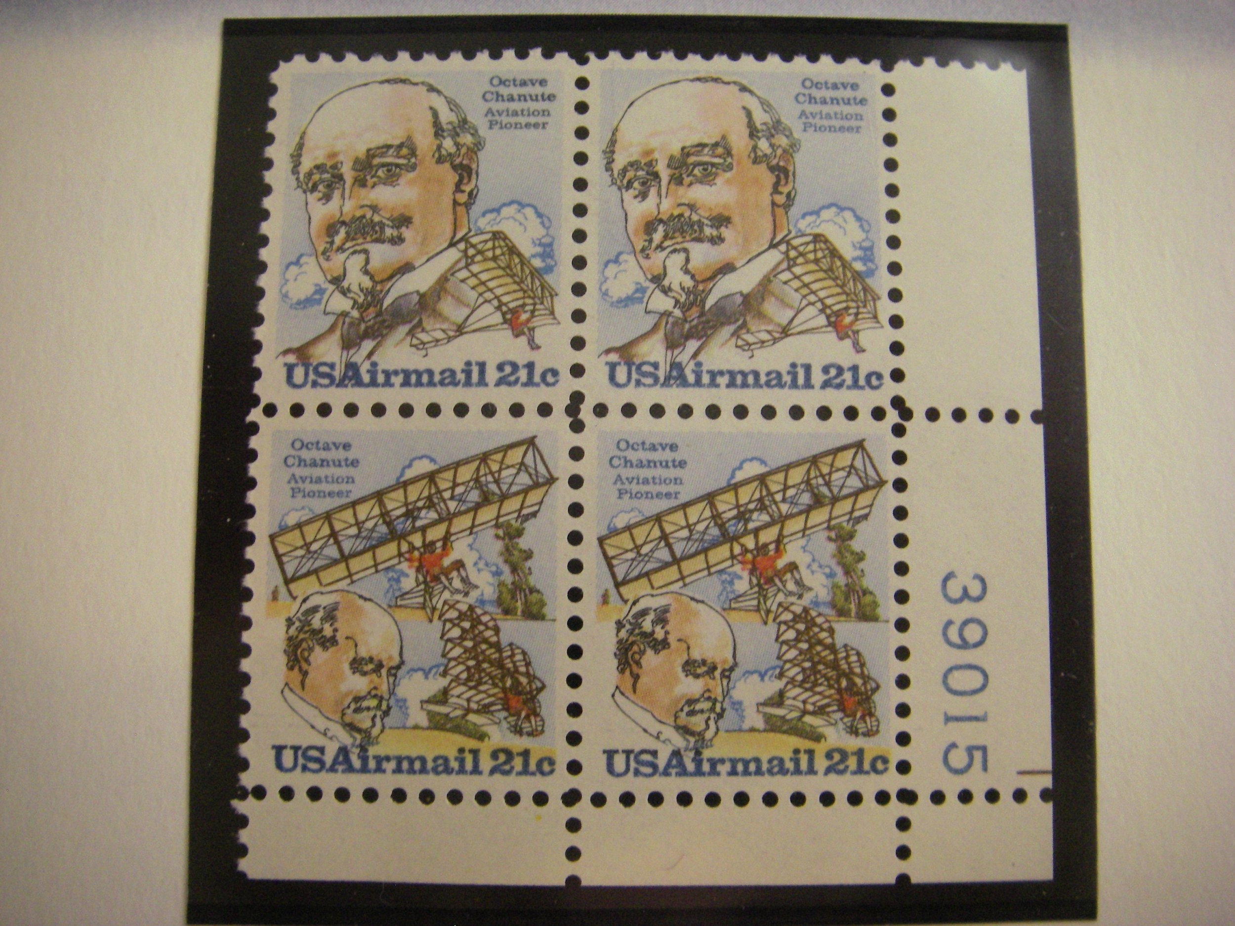 Scott C94a, 21c Octave Chanute, PB4 #39015 LR, MNH Airmail Beauty ...