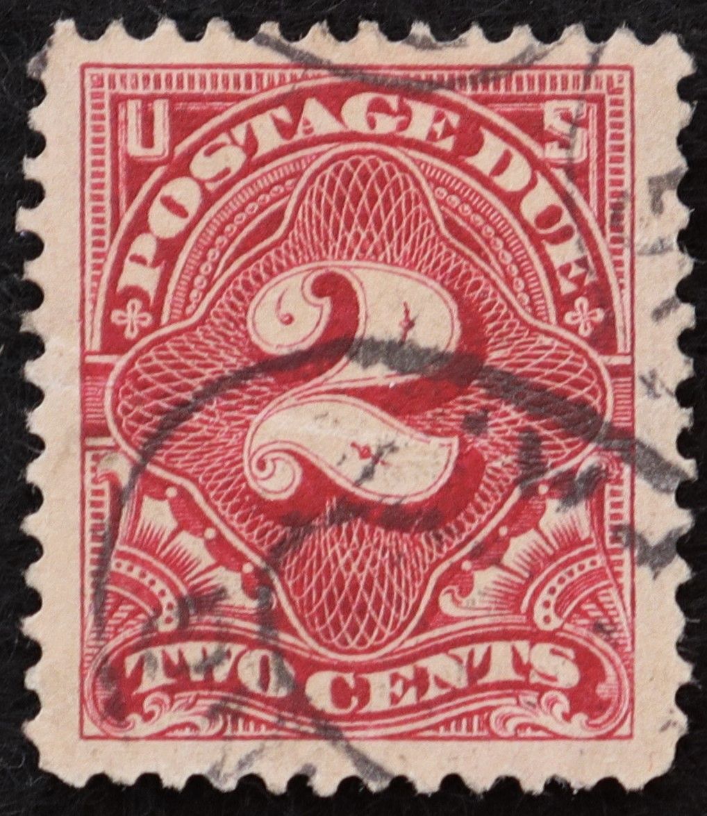U.S. Used Stamp Scott #J46 2c Postage Due, XF - Superb Jumbo. Oval ...