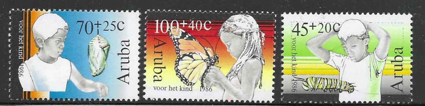 Aruba SC # B4 - 6 MNH | Caribbean - Aruba, Semi-Postal Stamp / HipStamp