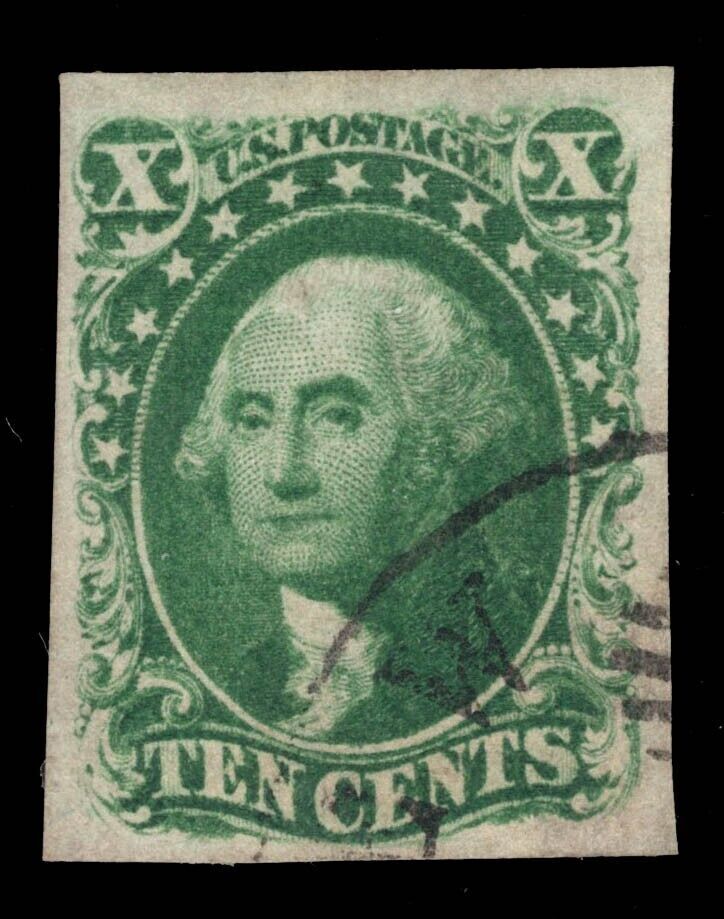 US Stamps #14 Imperf NY Ocean Mail Used VF+ LOT #89923* | United States ...