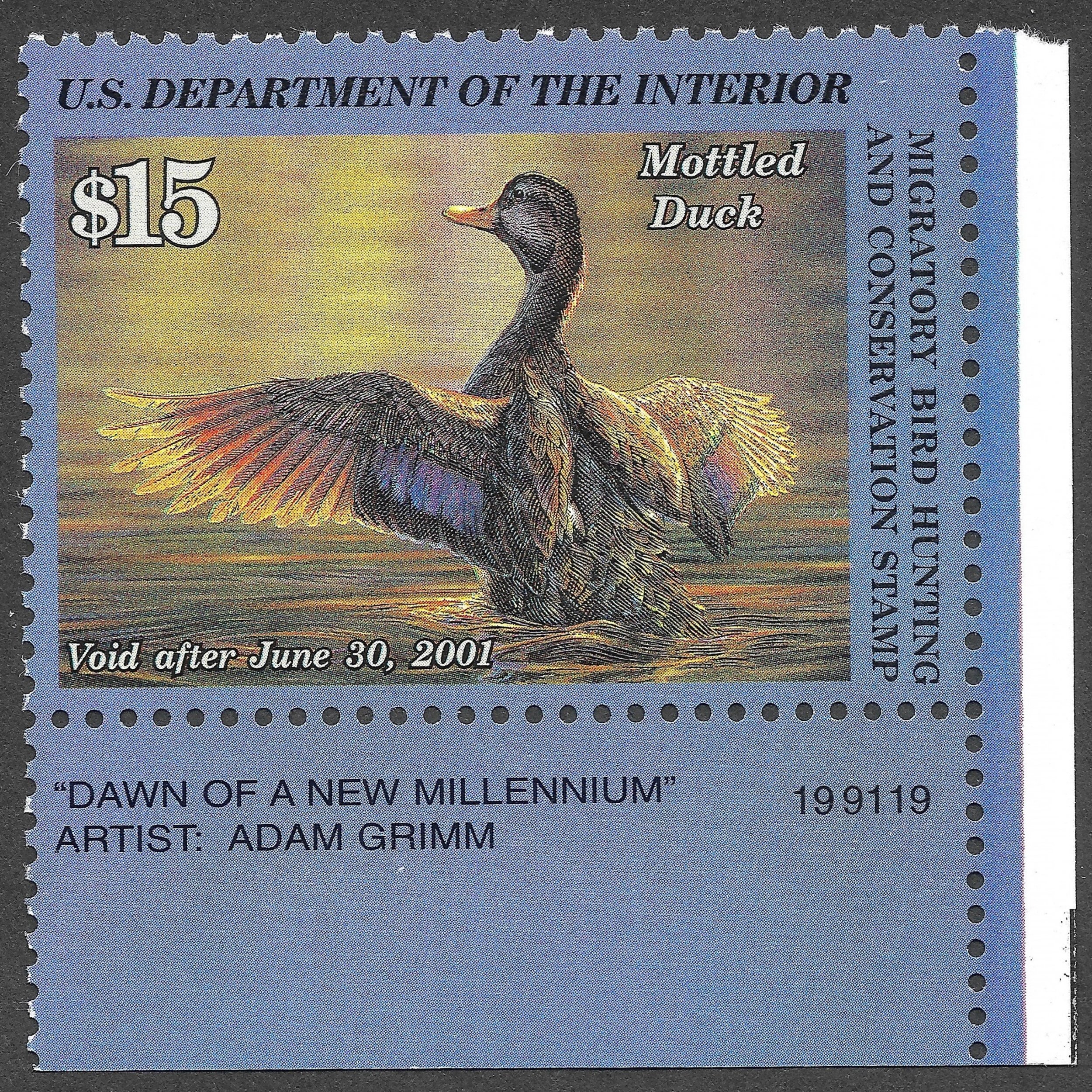 MNH 2000 Scott #RW67** Federal Duck Jumbo Corner Margin Stamp | United ...