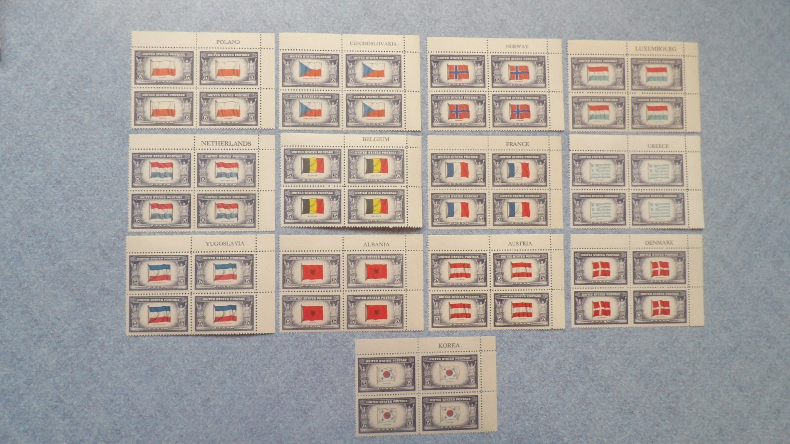#909-921 Overrun Country Name Blocks MNH OG VF #5 | United States ...