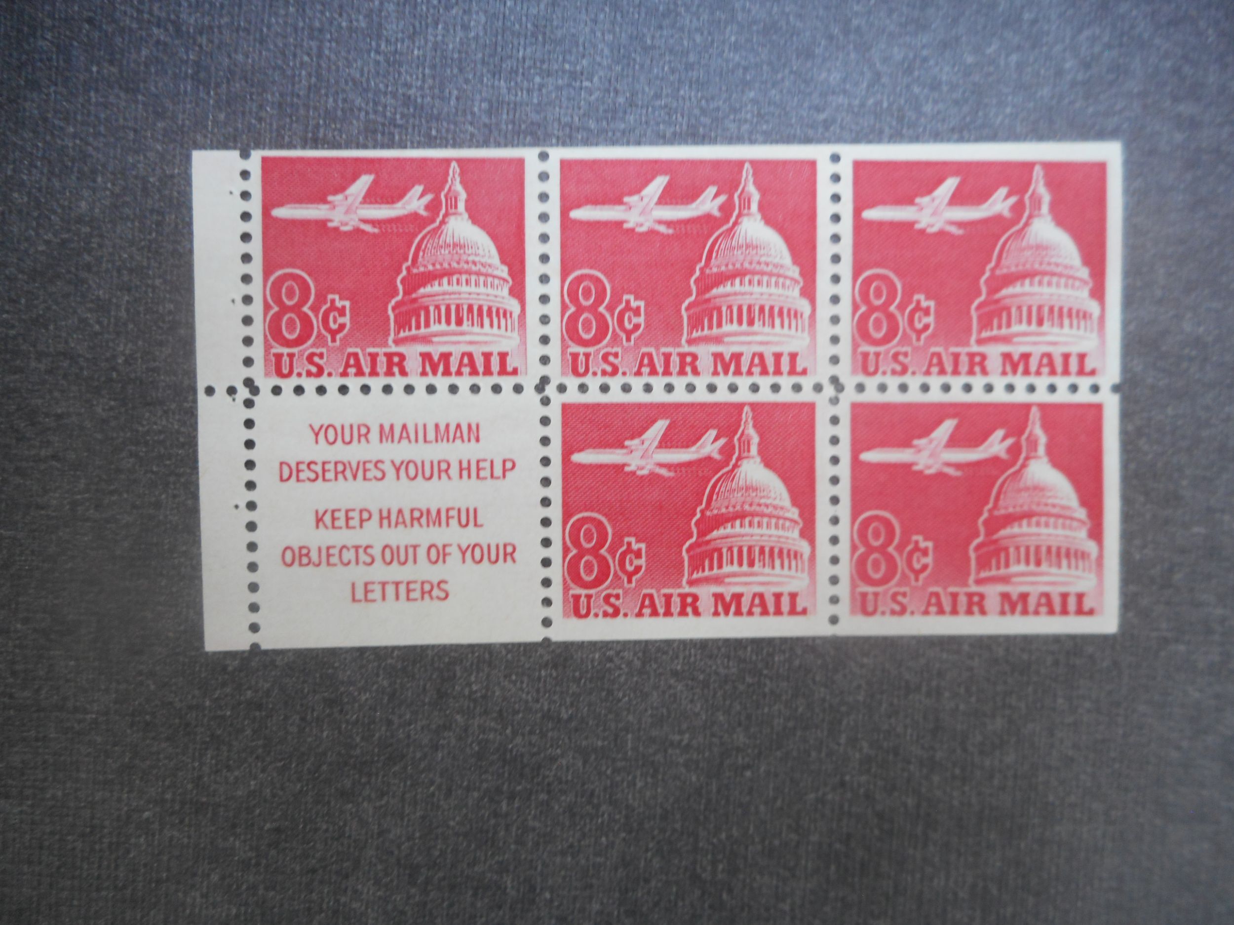 # C 64b VFNH Booklet Pane | United States, Air Mail Stamp / HipStamp