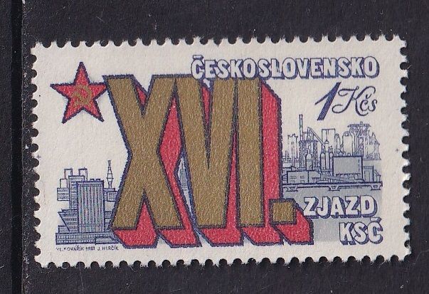 Czechoslovakia #2361 MNH 1981 congress party | Europe - Czech Republic ...