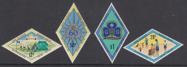 Barbados 479 82 Girl Guides Mnh Caribbean Barbados General Issue Stamp Hipstamp 4498