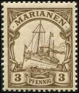 Mariana Islands SC# 17 Kaiser's Yacht 2pf MNH | Europe - Germany ...