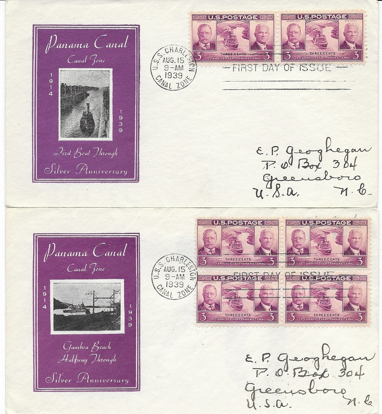 1939 FDC, #856, 3c Panama Canal, Ioor | United States, General Issue ...