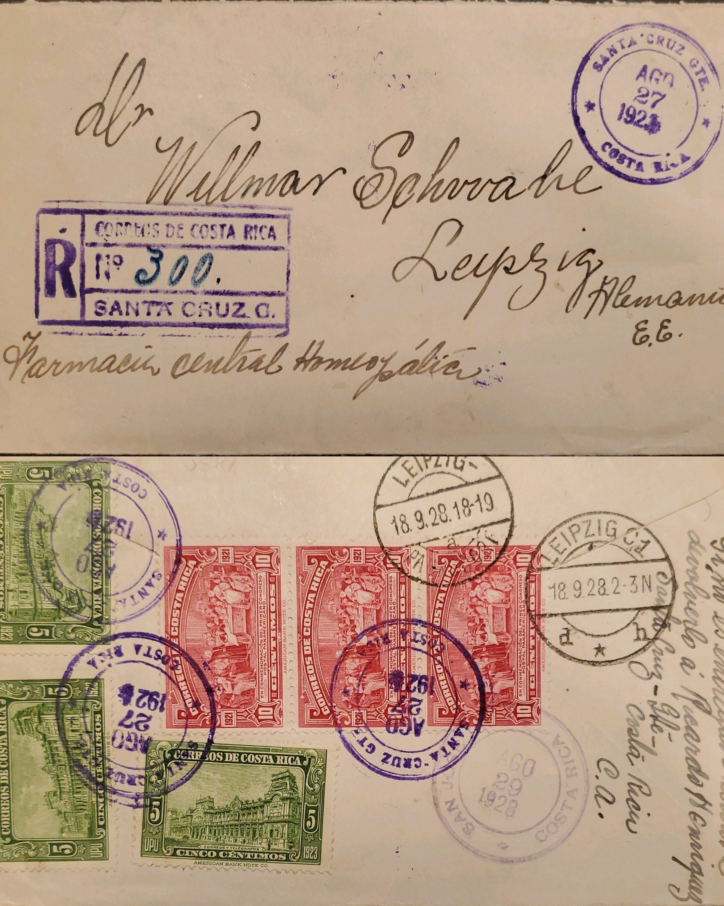 J) 1921 Costa Rica, in Commemoration of the First PAN American Postal ...