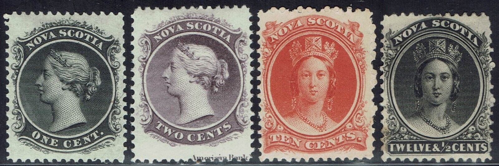 Nova Scotia 1860 QV Range to 12½C White Paper | Canada, Stamp / HipStamp