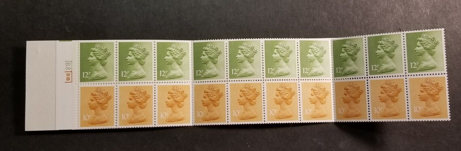 GREAT BRITAIN 893a MACHIN Stamp Booklet Pane MNH OG Mint Intact z3506 ...