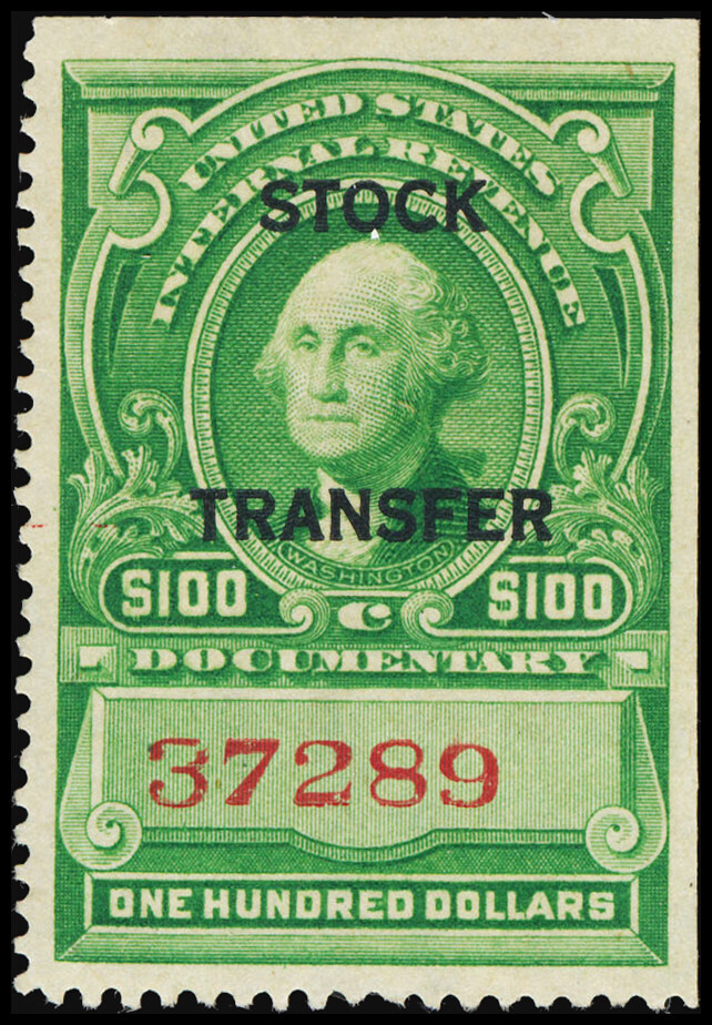 U.S. REV. Dated Greens Rd22 Mint (ID # 114523) | United States ...