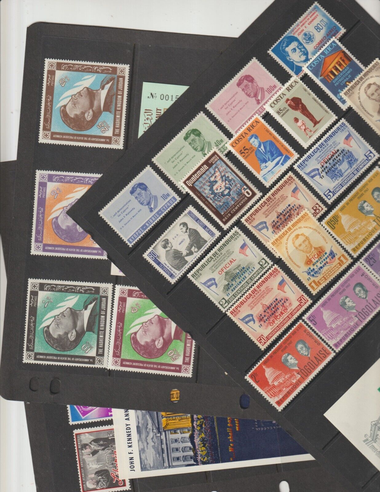 President Kennedy JFK Stamp Collection Worldwide Perforated ...