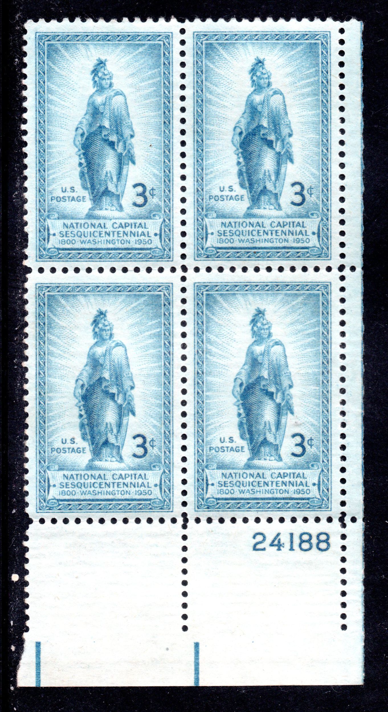 US Scott #989 Plate block of 4, MNH | United States, General Issue ...