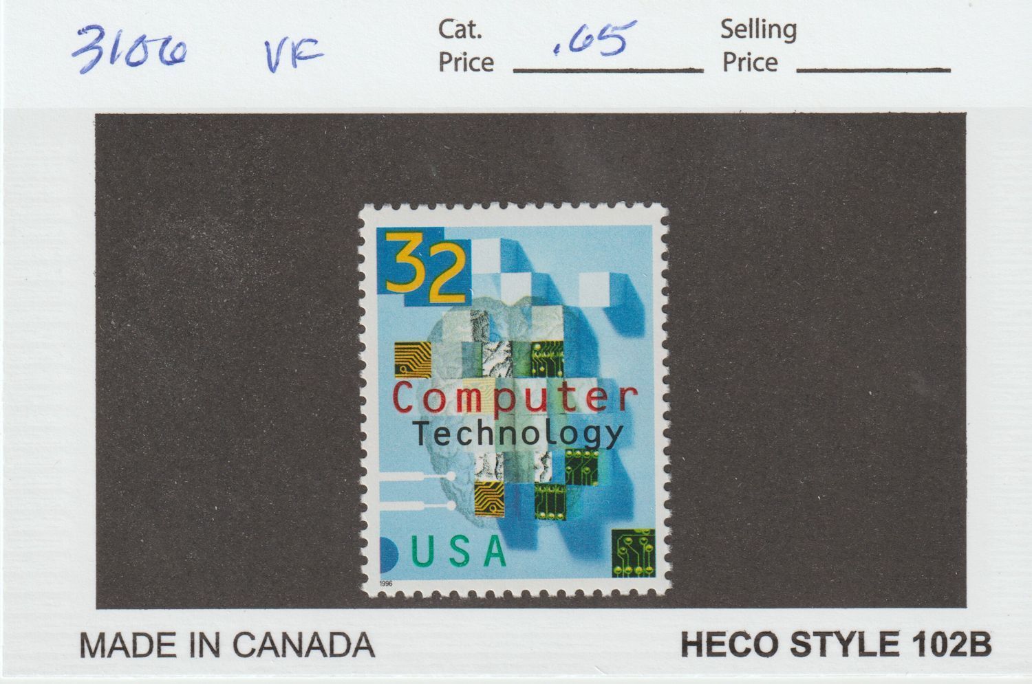 Scott# 3106 1996 32c Computer Technology VF MNH | United States ...