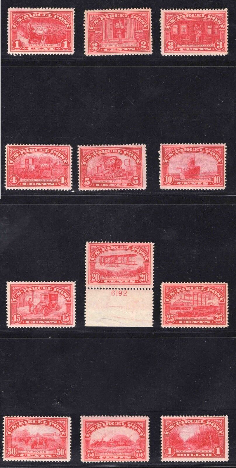 US Stamps #Q1-Q12 Complete SET Mint OG H/2nh(2c,75c) LOT #78701 ...