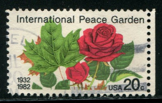 2014 US 20c International Peace Garden, used | United States, Stamp ...