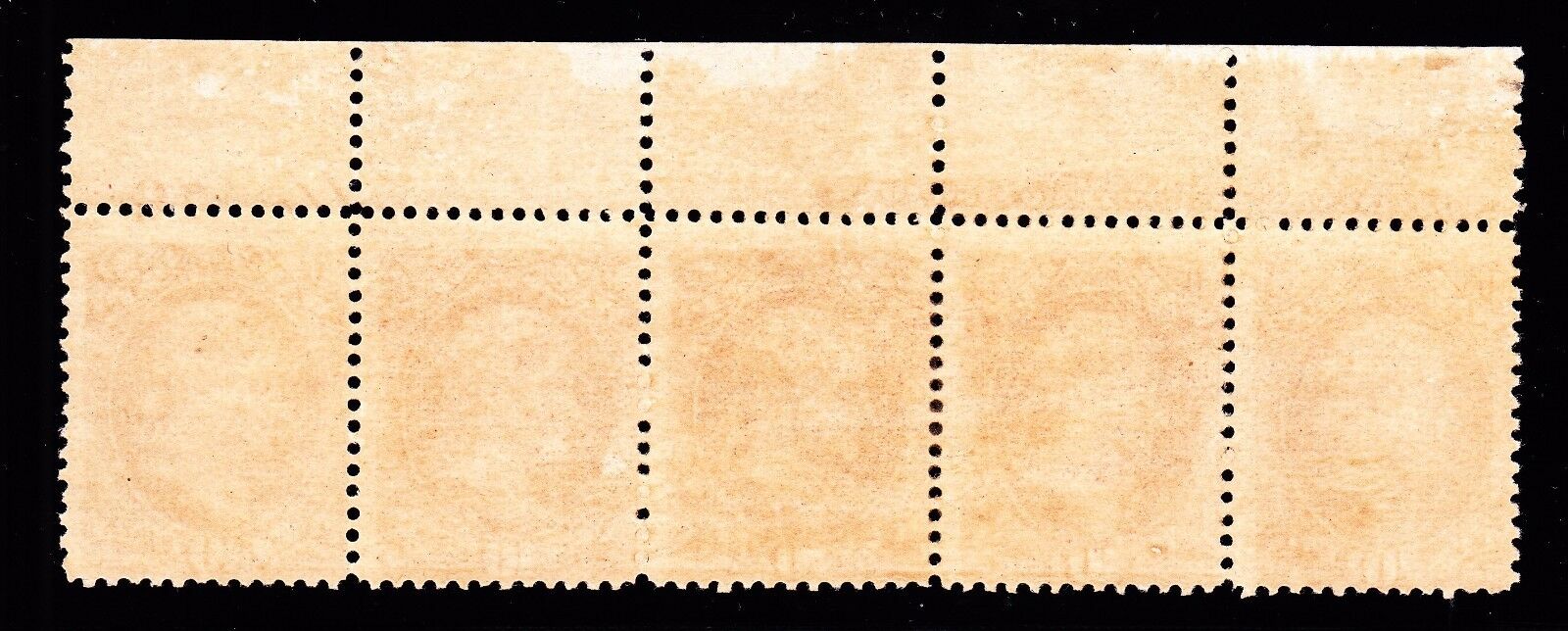 US O88 10c War Department Official Unused Plate Strip 5 Fine Dist OG ...