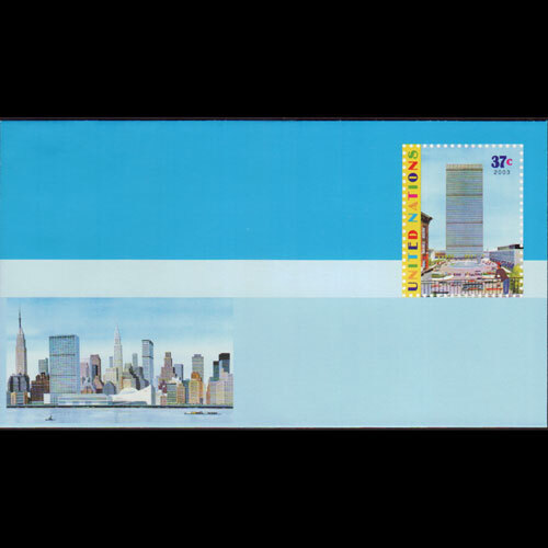 UN-NEW YORK 2003 - Stamped Envelope - Headquarters 37c | Worldwide ...