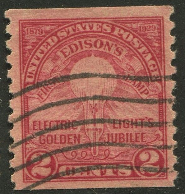 656 2c Edison's Lamp Used VF | United States, General Issue Stamp ...