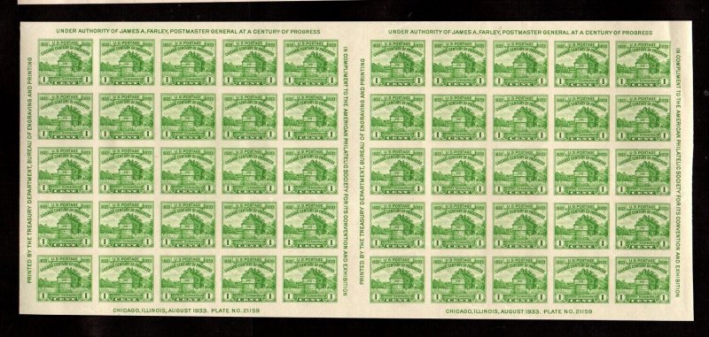 766 Farley Special Printing Souvenir Sheet of 50/ 2 panes Mint, ngai ...