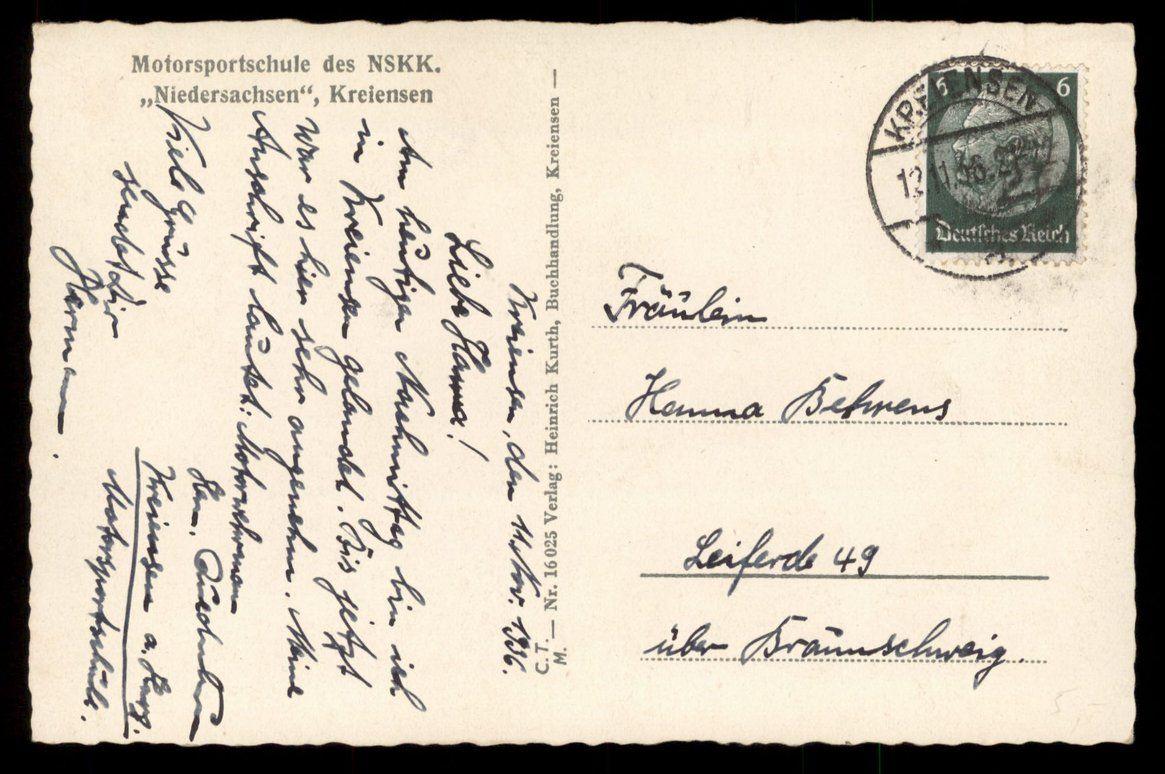 3rd Reich Germany 1936 NSKK Motorsportschule Niedersachsen Kreiensen ...