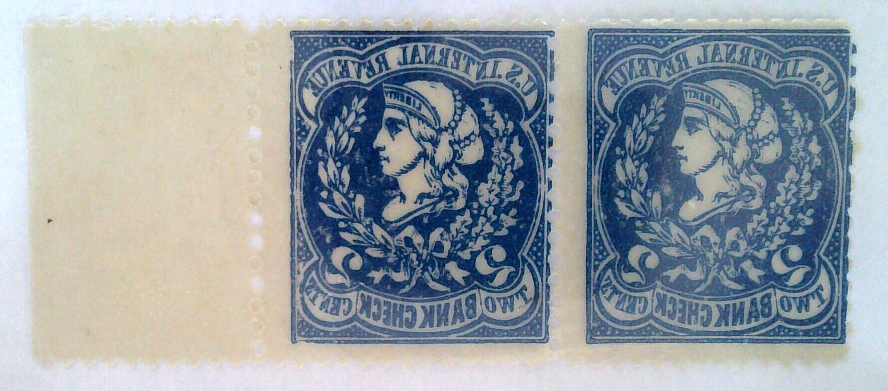 Lowenberg Decalcomania revenue stamp - Perf 12 - scarce issue, with ...