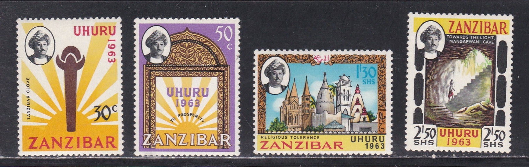 Zanzibar # 281-284, Independence, Mint NH, 1/2 Cat. | Africa - Tanzania ...