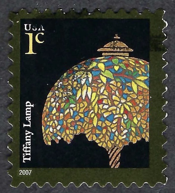 United States #3749 1¢ Tiffany Lamp (2007). Used. | United States ...