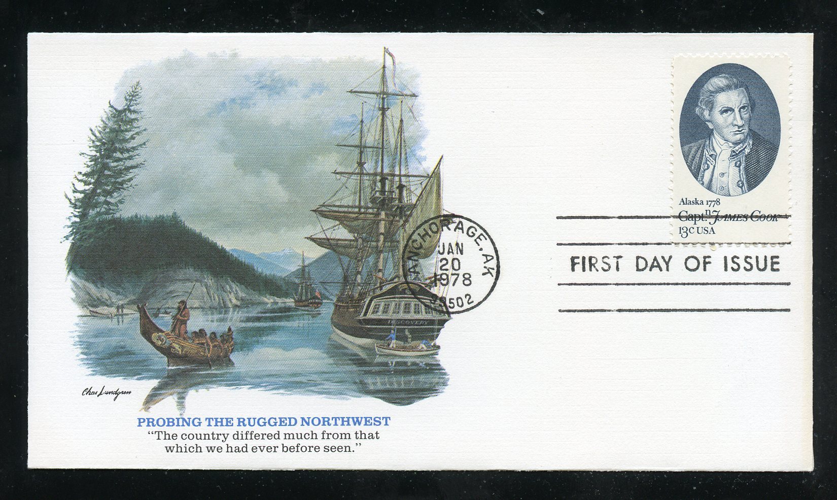 US 1732 James Cook 200th anniv. Hawaii UA Fleetwood cachet FDC | United ...