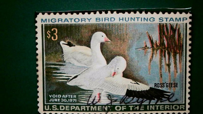 1970 Duck Stamp Scott# RW 37 Ross Geese $3 Sealed in Mount | United ...