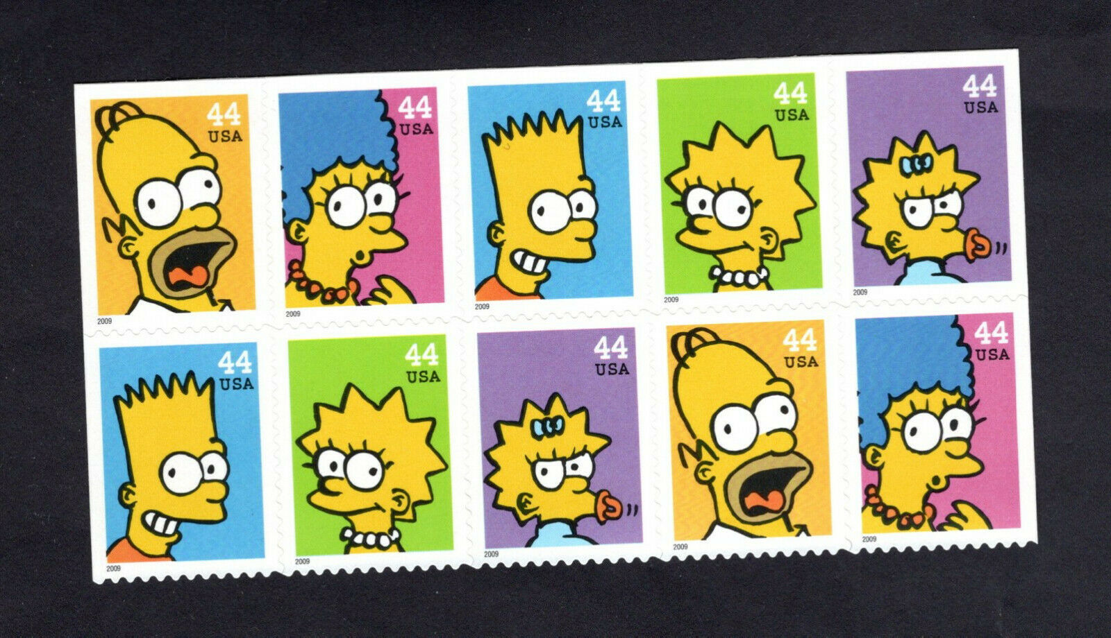 4399-4403 The Simpsons Block of 10 MNH | United States, General Issue ...