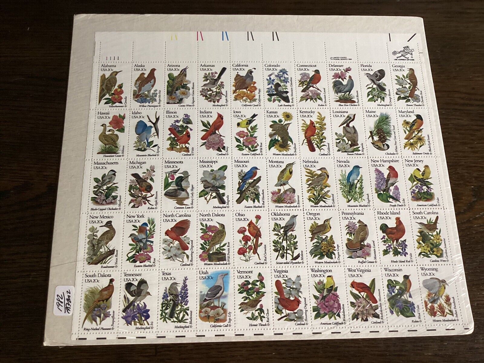Scott#1953-2002-Birds & Flowers Full Sheet of 50 Stamps-MNH-1982-NIP-US ...