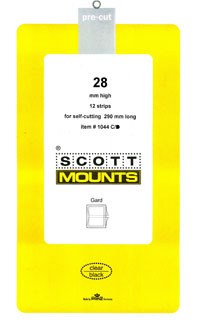 Scott Mounts Clear,28 STRIP 290 mm (pkg 12) (01044C) | Publications ...
