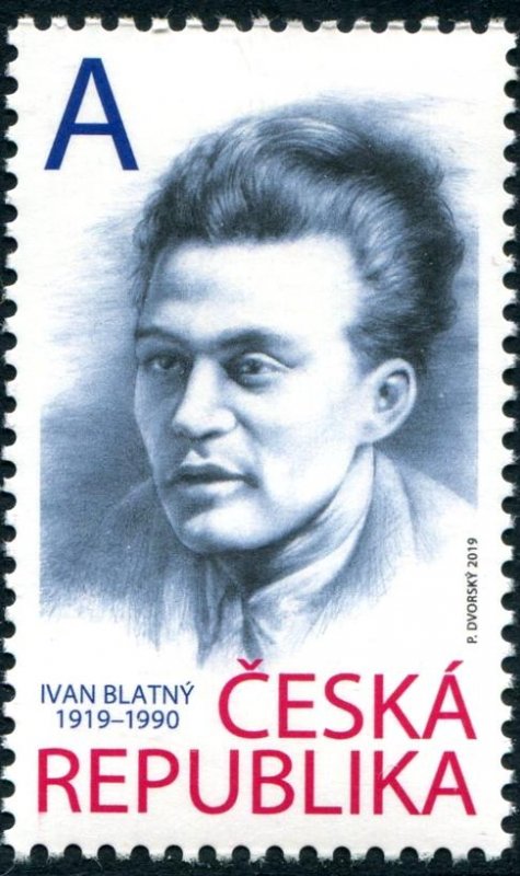 2019 Czech Republic Ivan Blatny Poet (Scott NA) MNH / HipStamp