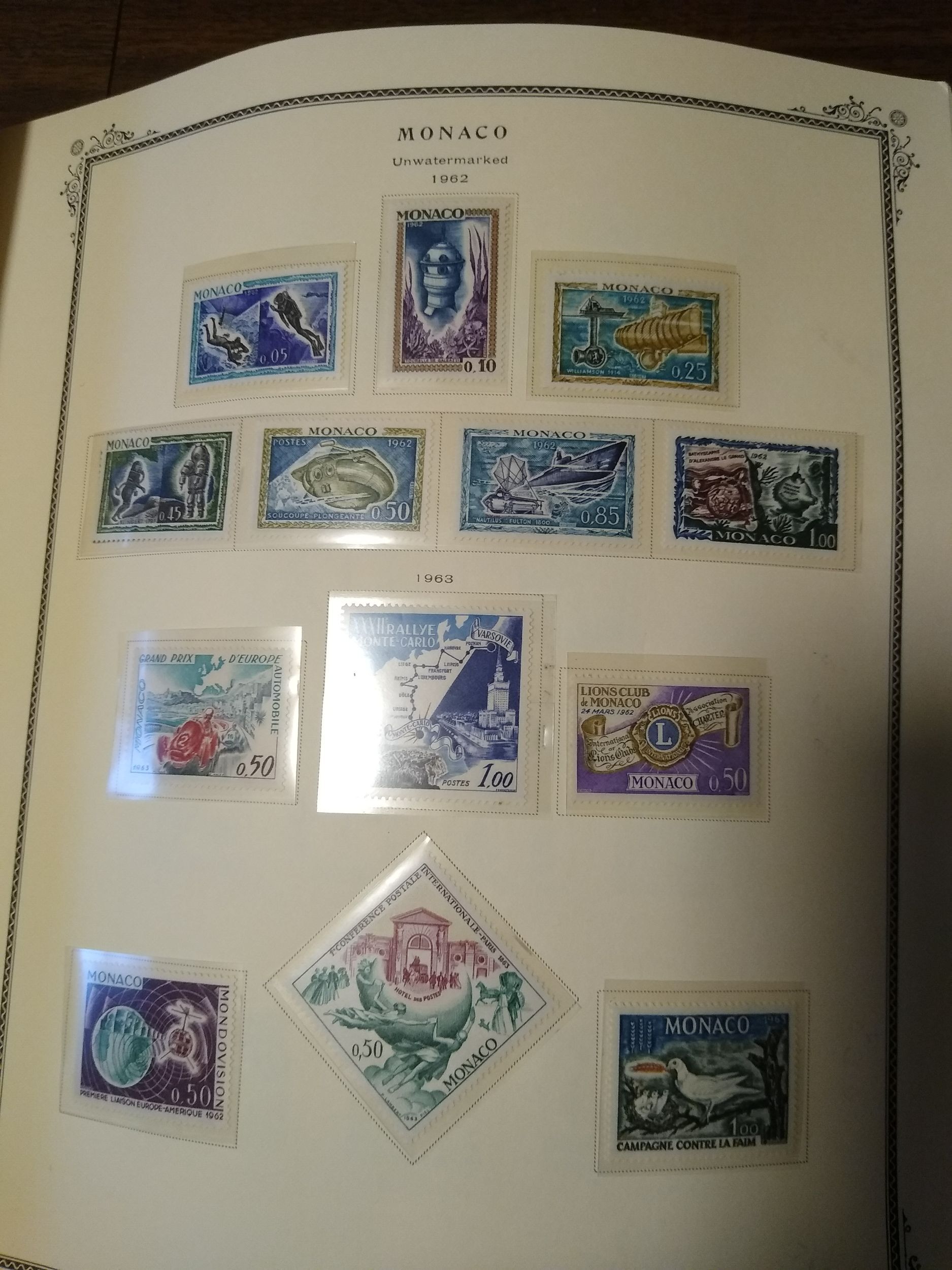 Monaco collection regular issues 1960-1993 in a Scott specialty album ...