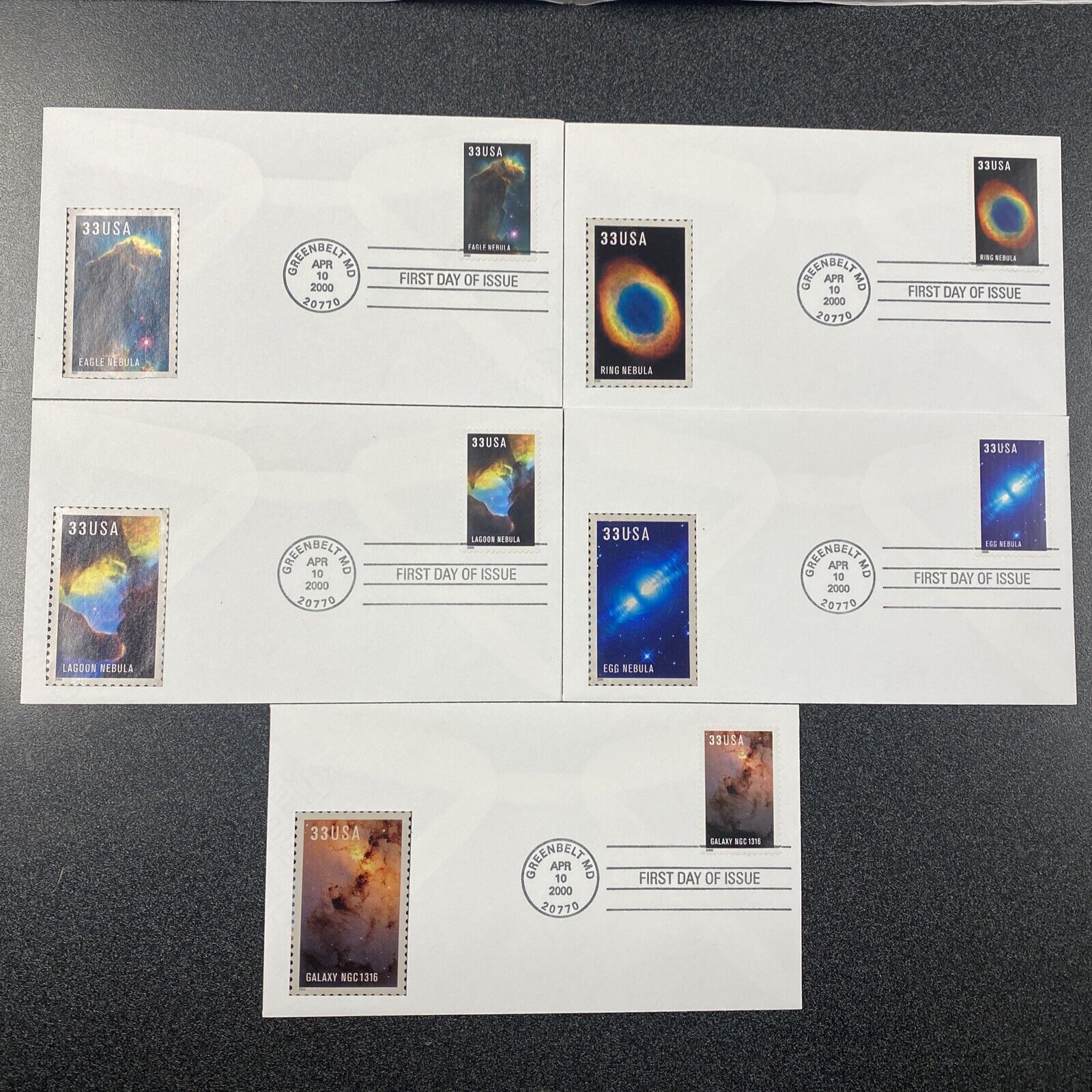 FDC #3384-88 Hubble Space Telescope Images- First Day Of Issued- 5 ...
