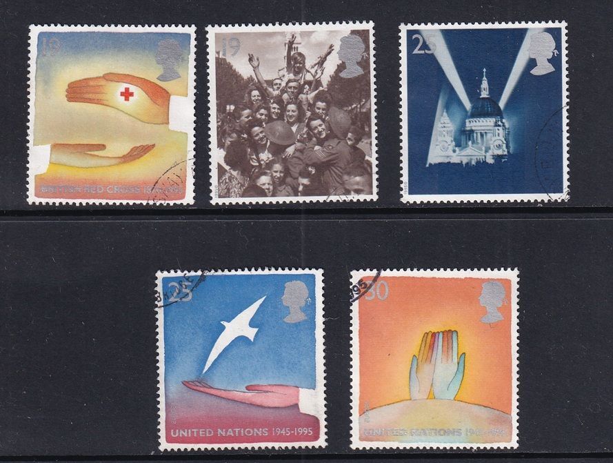Great Britain #1611-1615 used 1995 peace and freedom | Great Britain ...