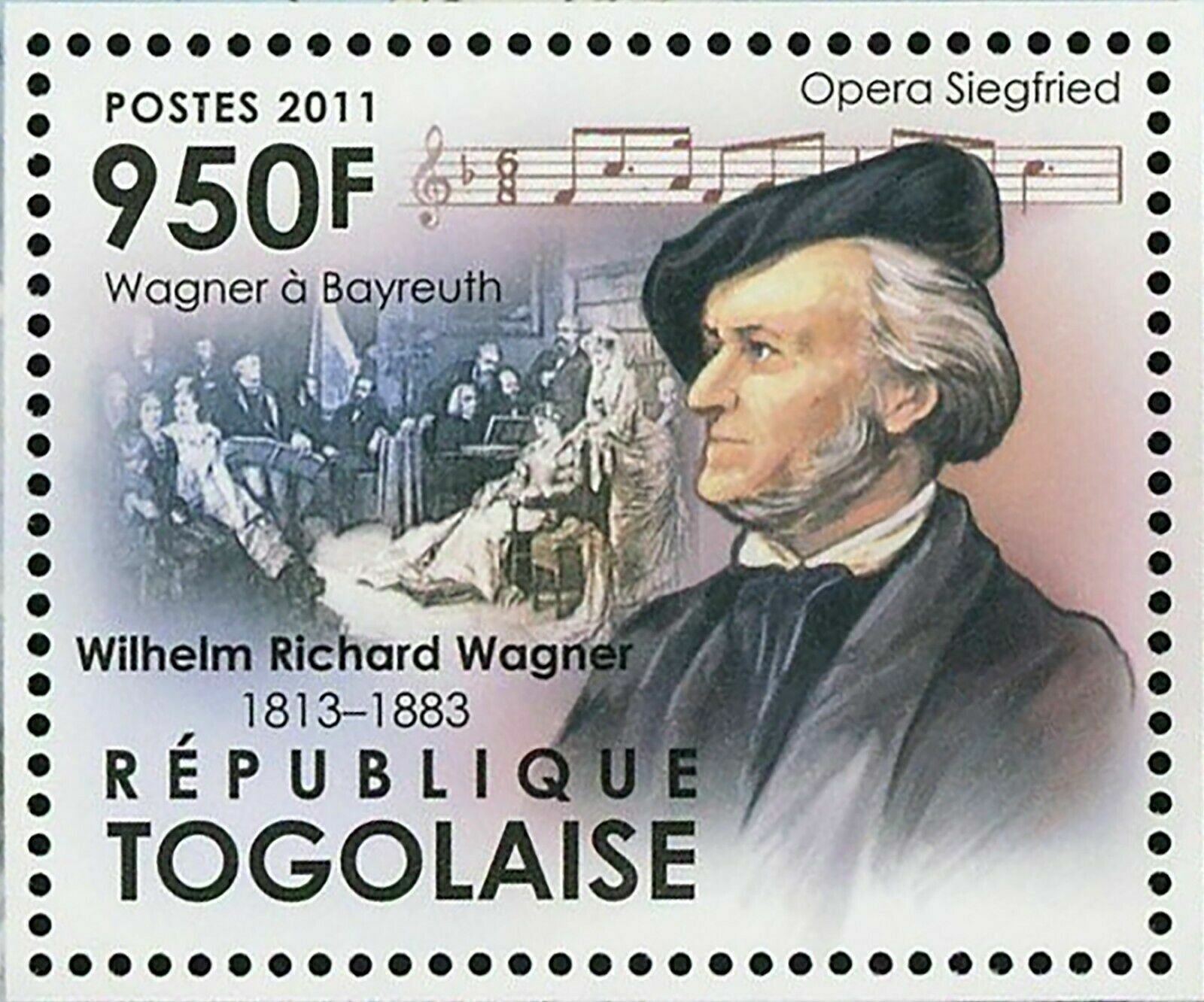 Famous German Stamp Wilhelm Richard Wagner Alexander von Humboldt ...