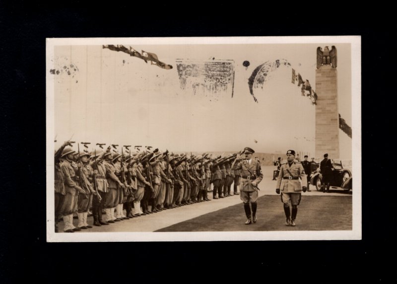Italy Germany Hitler Visit Mussolini Military Parade Florence 1938 Used ...